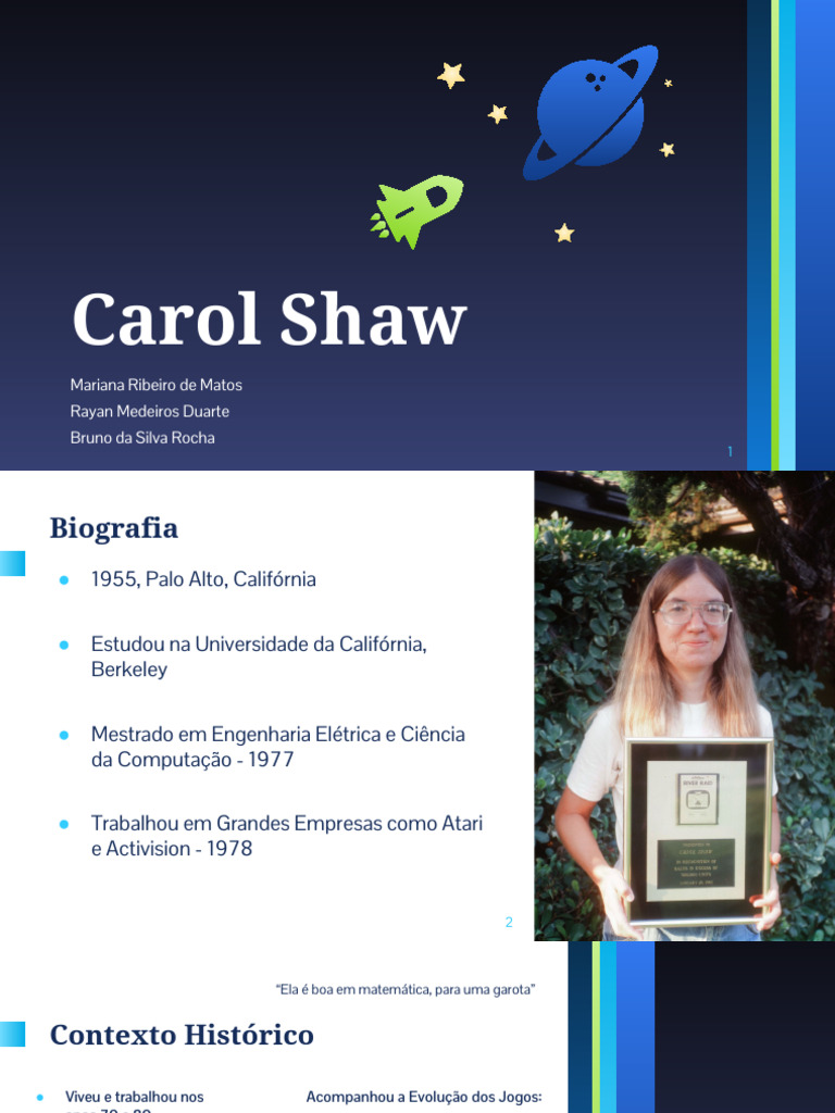 FDC Carol Shaw Slides | PDF | Jogos