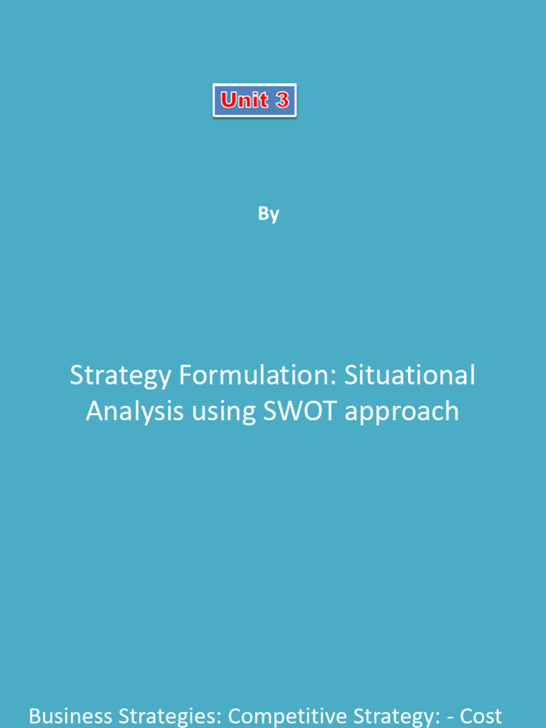 Unit 3 STRATEGIC MANAGEMENT | PDF