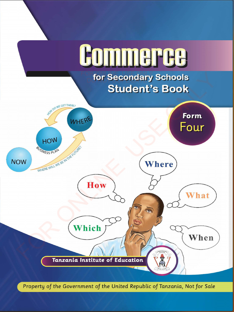 Commerce Form Four Textbook Overview | PDF | Tanzania | Marketing