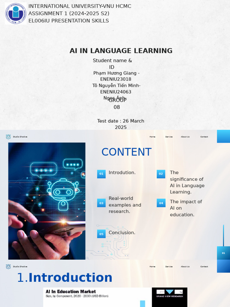 International University-Vnu HCMC Assignment 1 (2024-2025 s2) El006iu ...