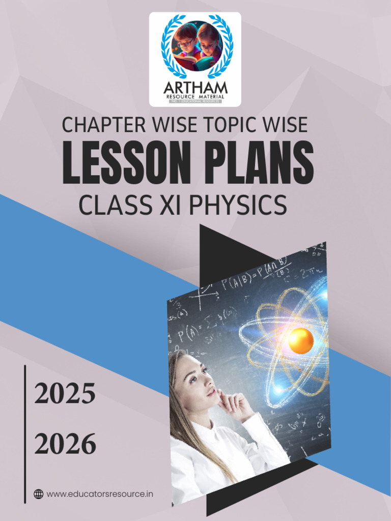 Class 11 Physics Lesson Plans Chapter 3 Motion in A Plane 2025 26 | PDF ...