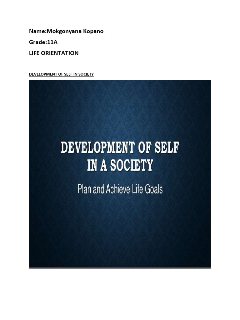 LIFE ORIENTATION PROJECT - Edited | PDF | Psychological Trauma | Anxiety