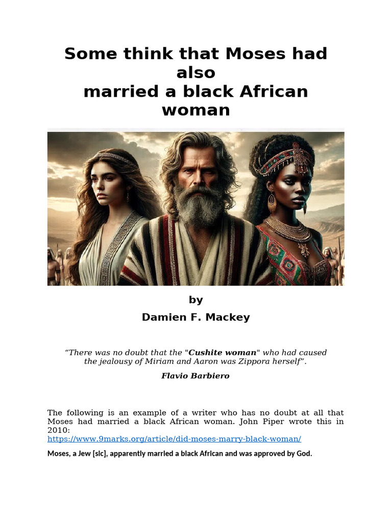Some Think That Moses Had Also Married A | PDF | Miriam | Moses