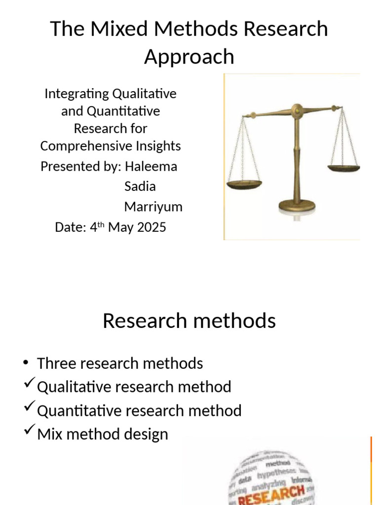 Mixed Methods Research Explained | PDF | Qualitative Research | Methodology