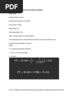Initial Measurement of ROUA and Lease Liability | PDF | Lease | Balance ...