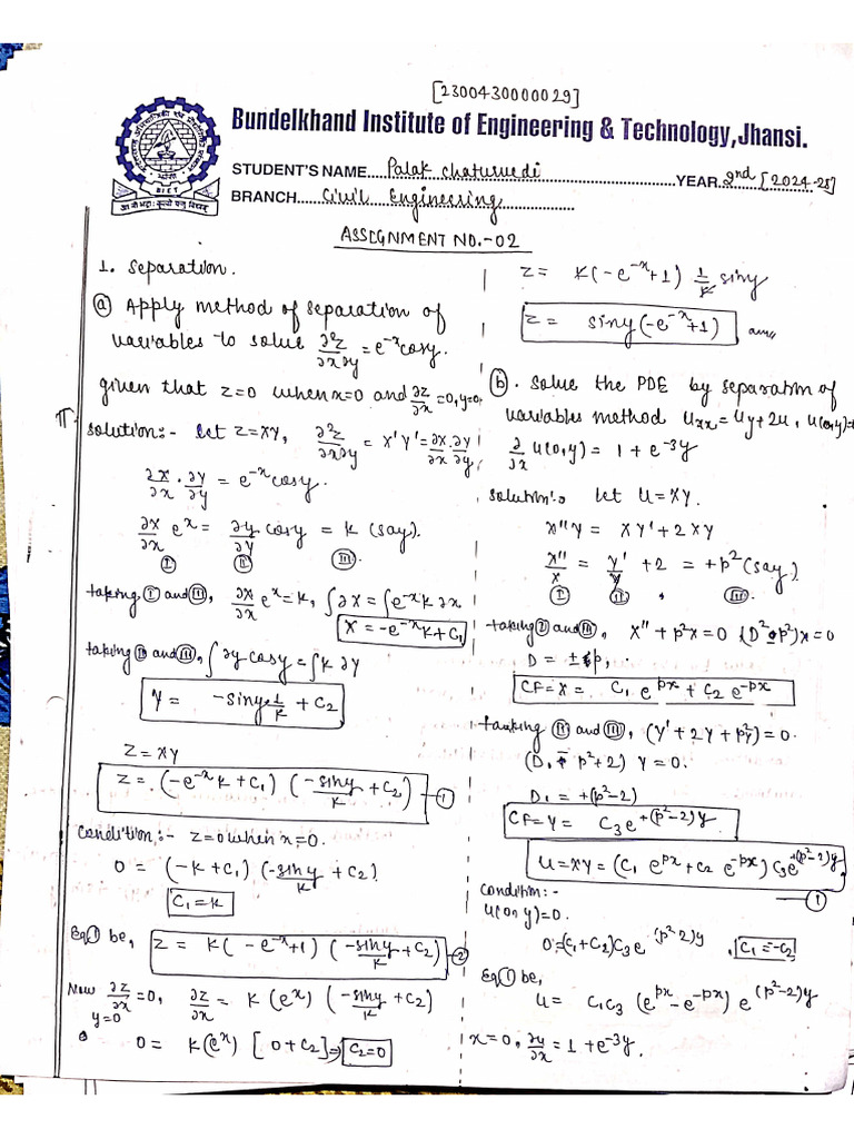 maths assignment 2 | PDF