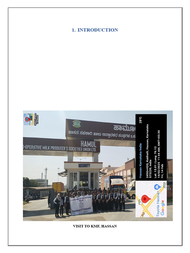 KMF Internship Insights: Dairy Operations | PDF | Butter | Milk