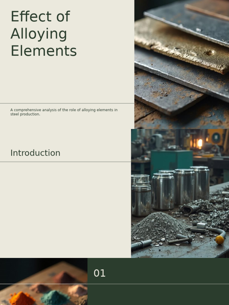 Effect of Alloying Elements | PDF | Steel | Alloy