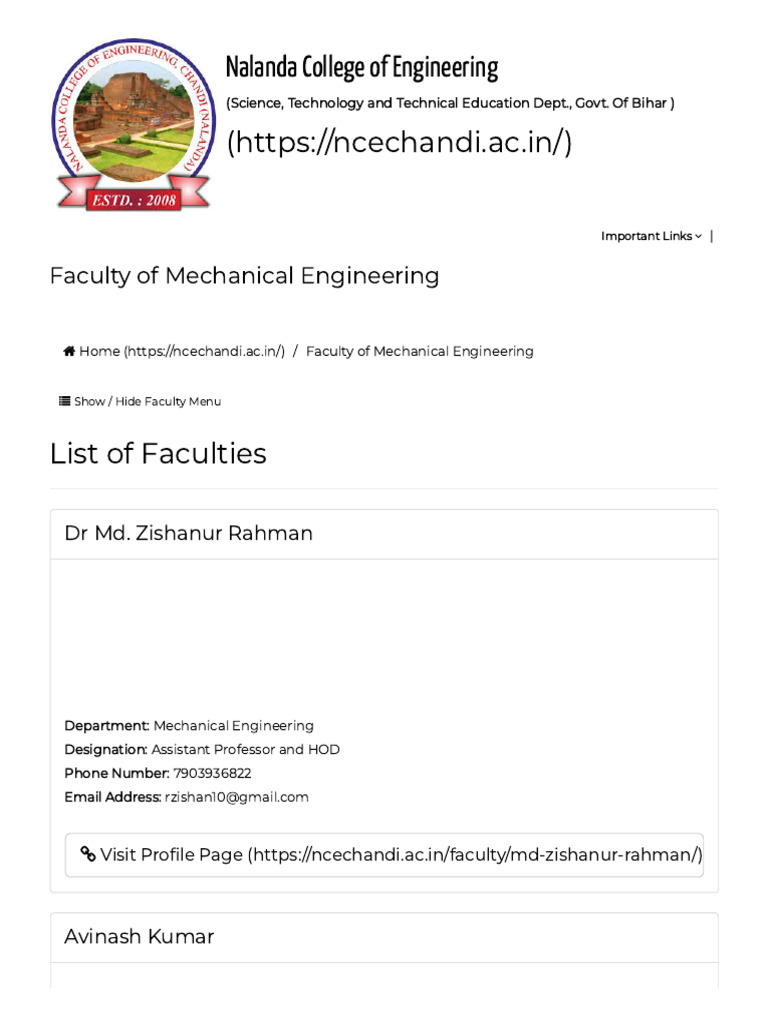 Faculty of Mechanical Engineering | PDF