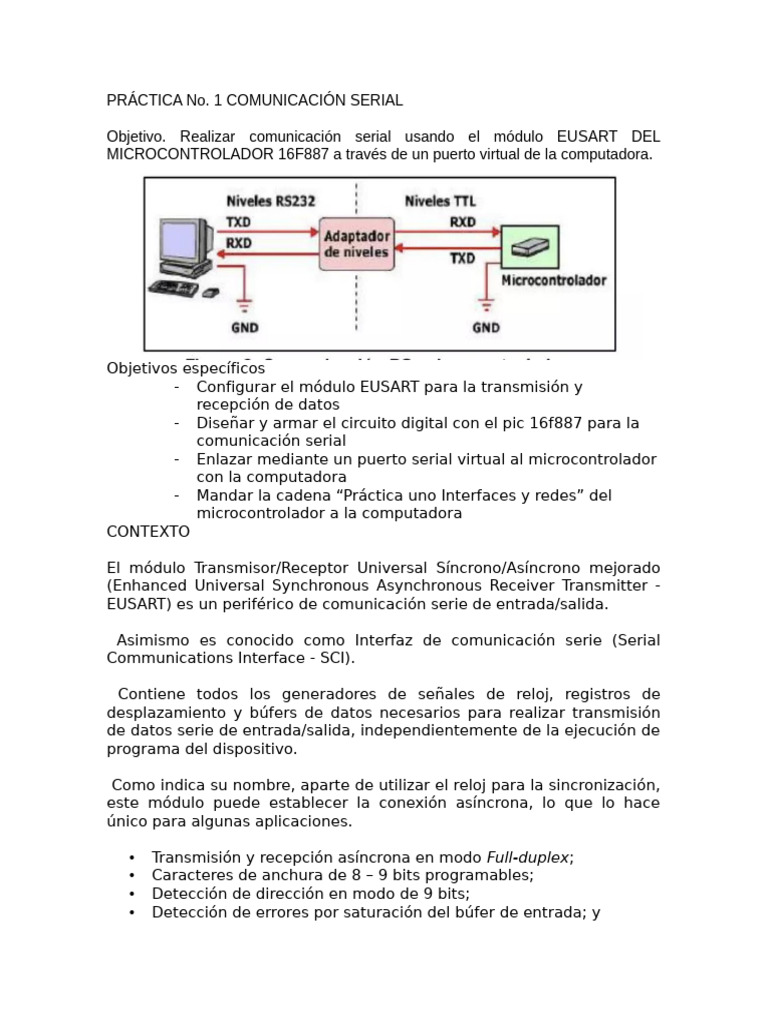 PRÁCTICA No 1 | PDF | Microcontrolador | De entrada y salida