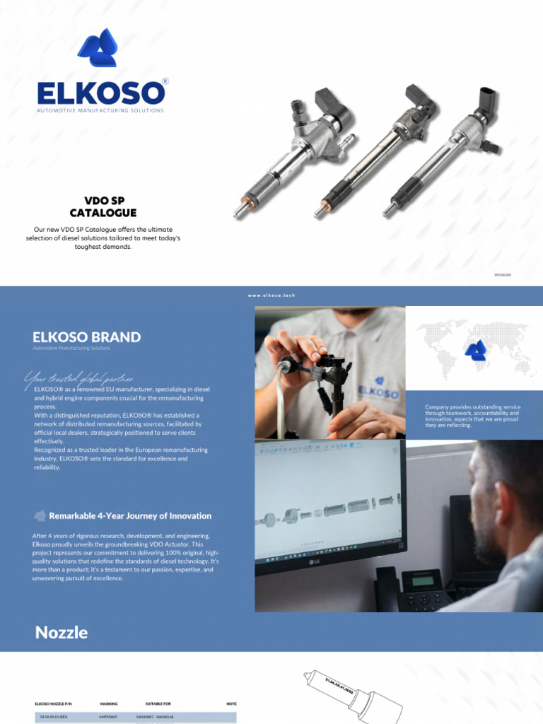 ELKOSO VDO Injectors SP Catalogue 2025 - Desktop - Compressed (1) | PDF