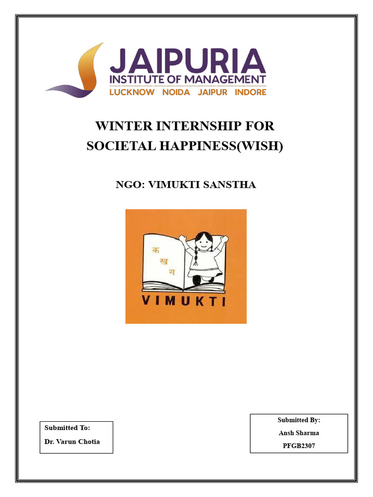 Wish Internship - Ansh Sharma - Finall | PDF | Learning