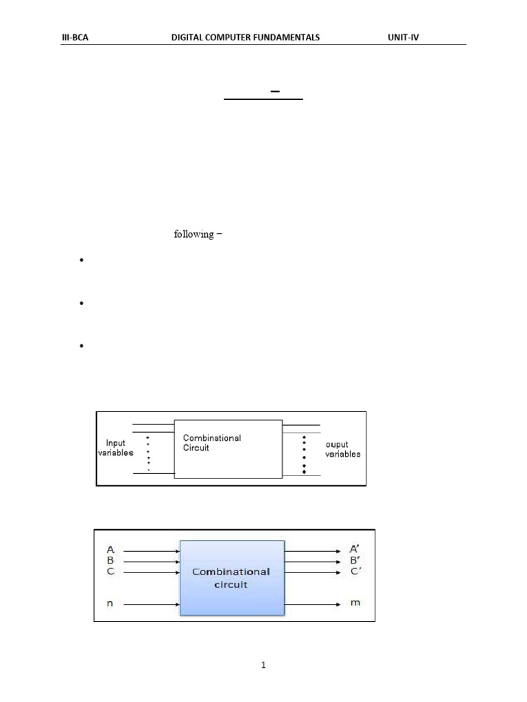 Digital Computer Fundamentals(Unit-IV) | PDF | Subtraction | Logic Gate
