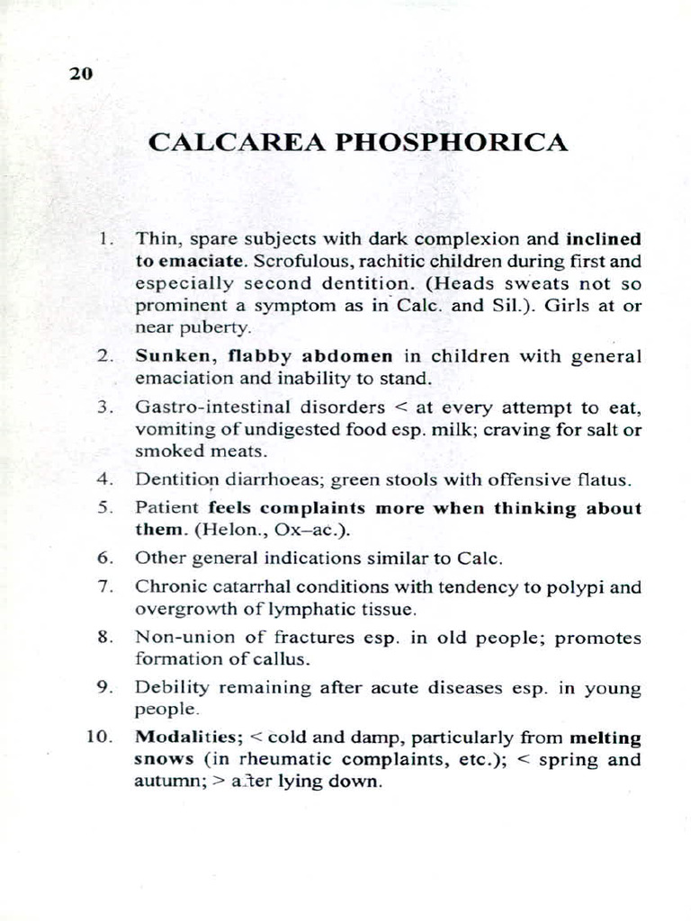 Calcarea Phos | PDF