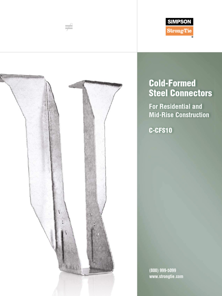 Cold Formed Steel Connectors | PDF | Strength Of Materials | Truss