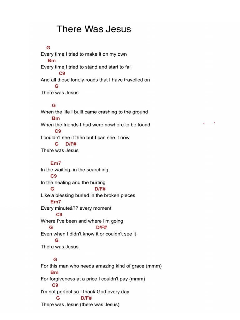There Was Jesus | PDF