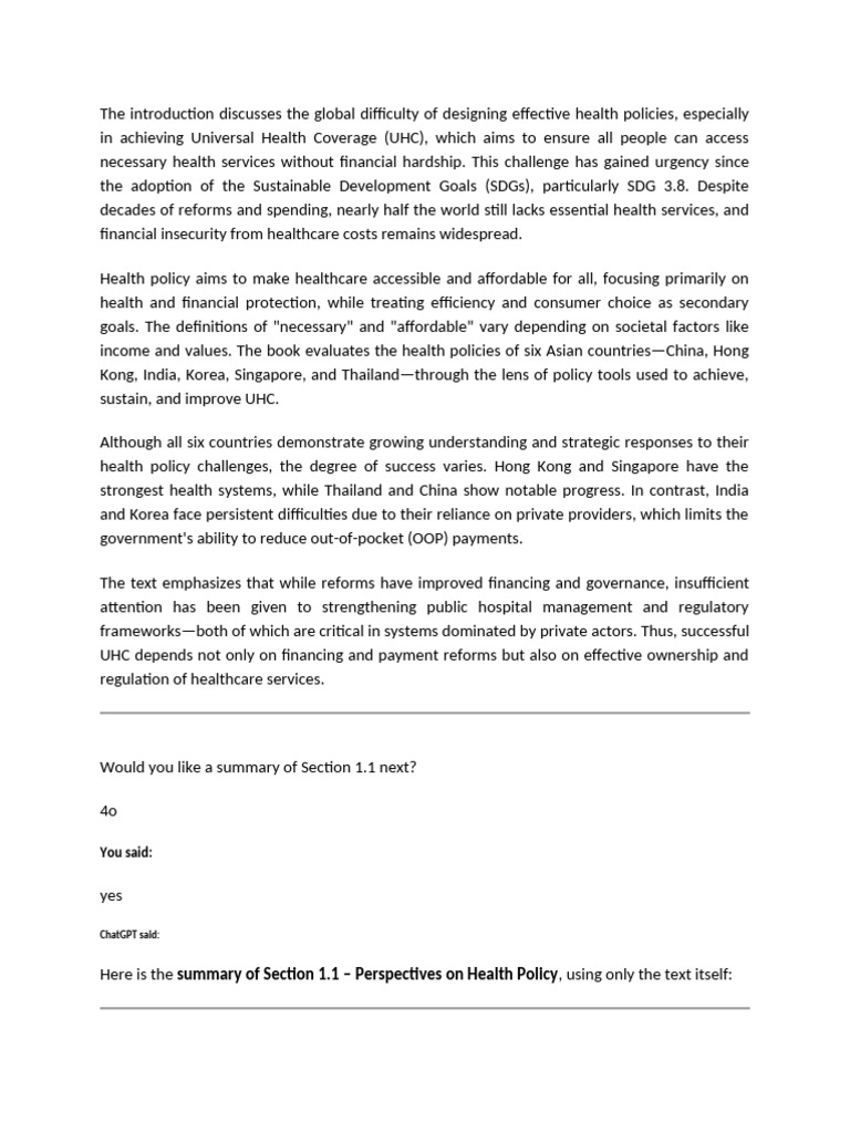 Rangkuman CPP Week 3 Reading 2 | PDF | Policy | Universal Health Care