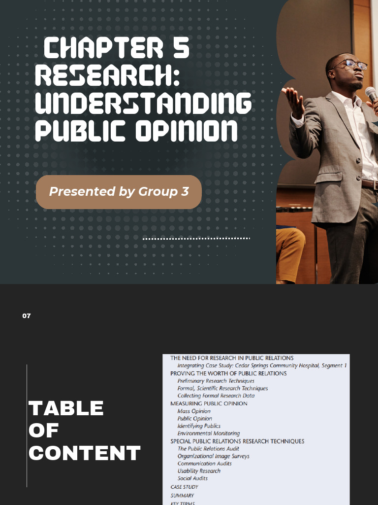 Researching Public Opinion in PR | PDF | Survey Methodology | Sampling ...