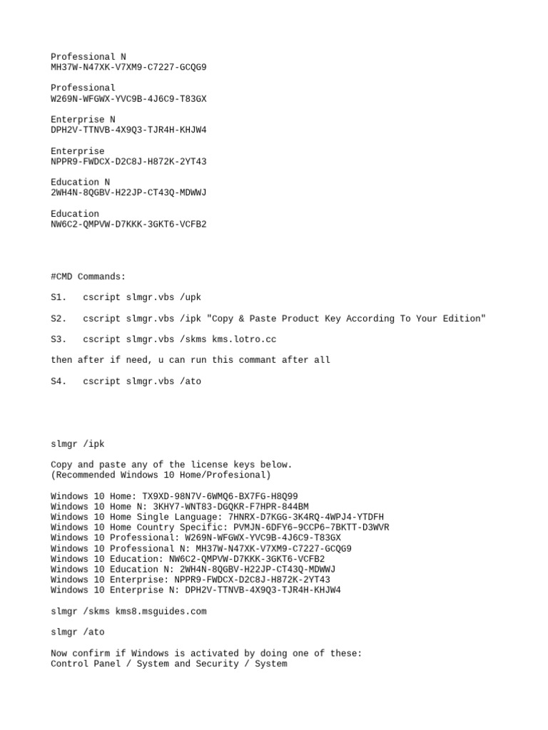 win 10 active cod | PDF