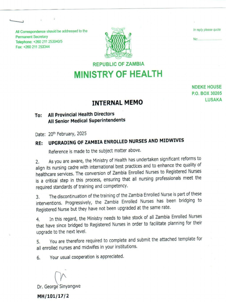 Memo On Enrolled Nurses | PDF