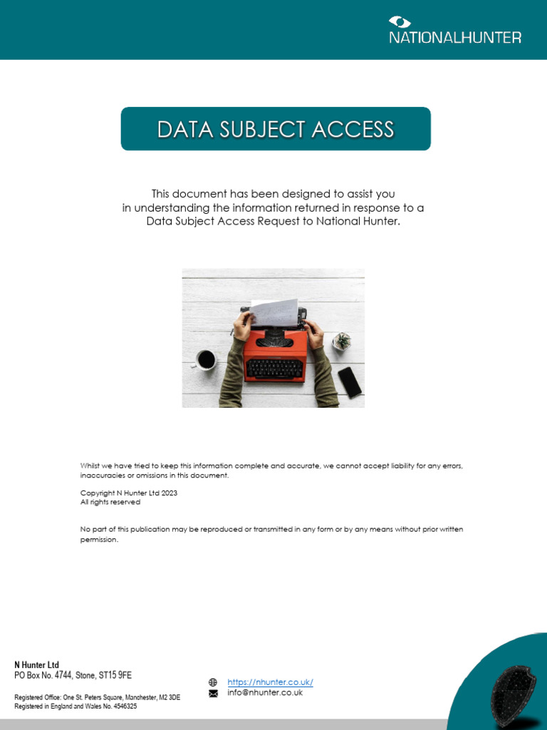 DSAR Info Sheet Oct 2023 | PDF