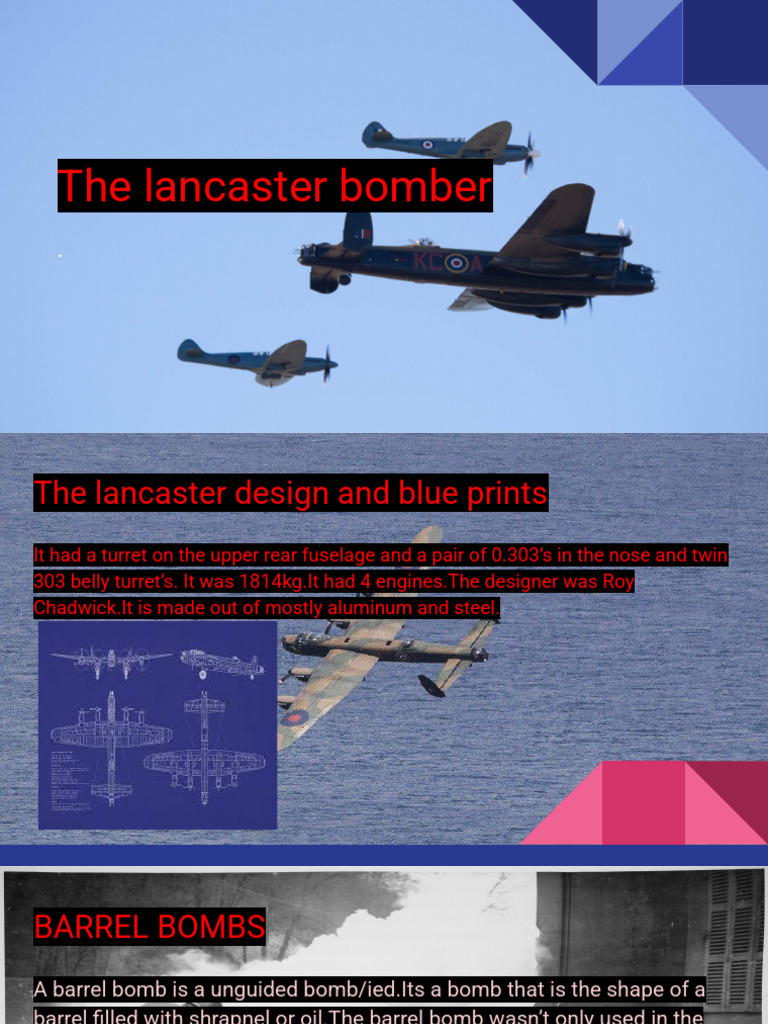 Lancaster Bomber Specifications and Facts | PDF