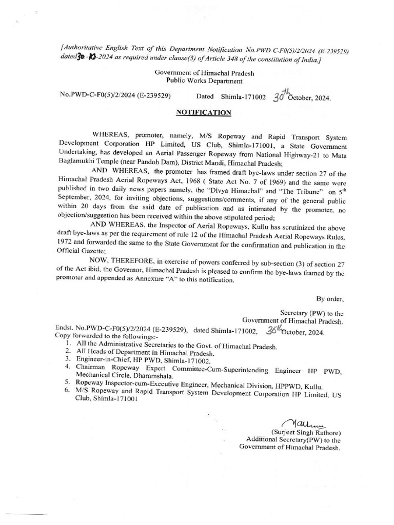 Final Signed Bye Laws | PDF