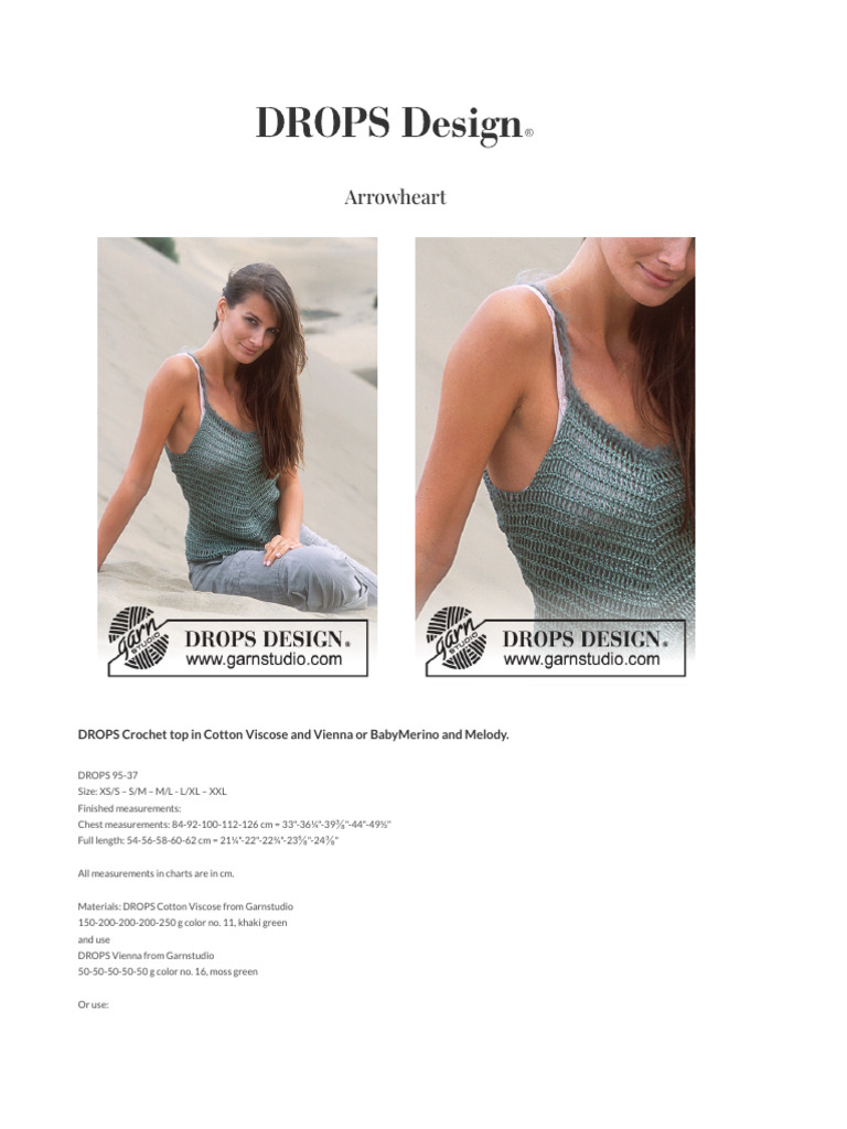 Arrowheart - DROPS 95-37 - Free Crochet Patterns by DROPS Design | PDF ...