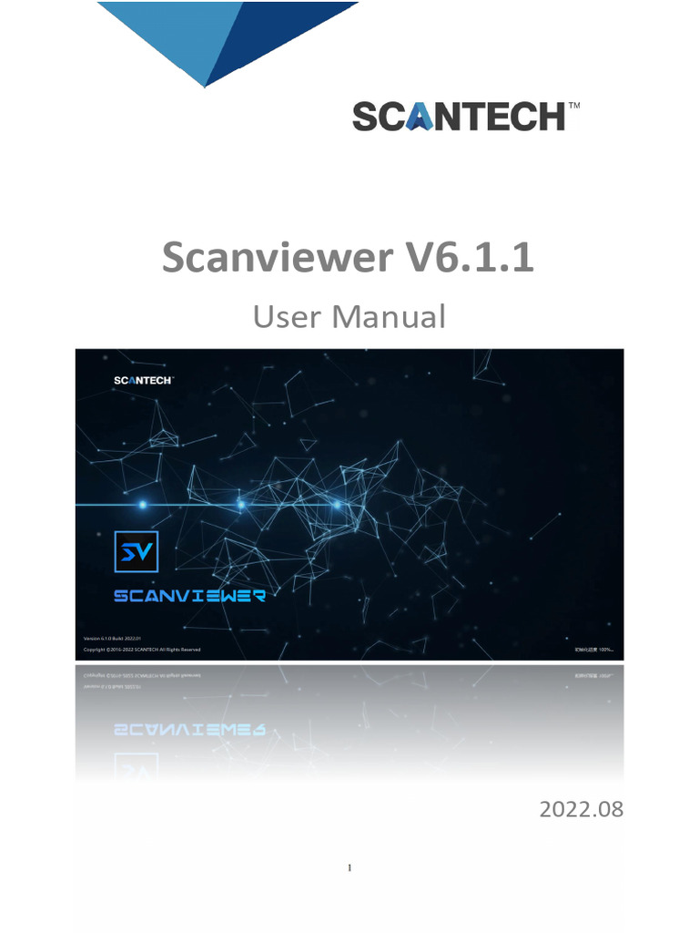Scanviewer V6.1.1 User Manual | PDF | 3 D Computer Graphics | 3 D Modeling