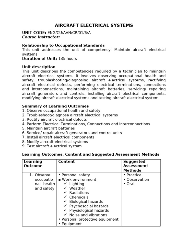Aircraft Electrical Systems | PDF | Electrical Connector | Electrical ...