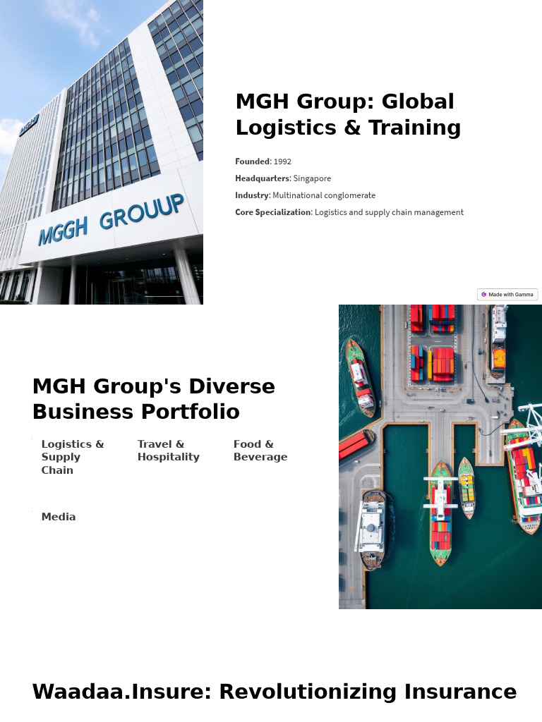 MGH Group Projects and Headquarters Info | PDF | Leadership | Logistics