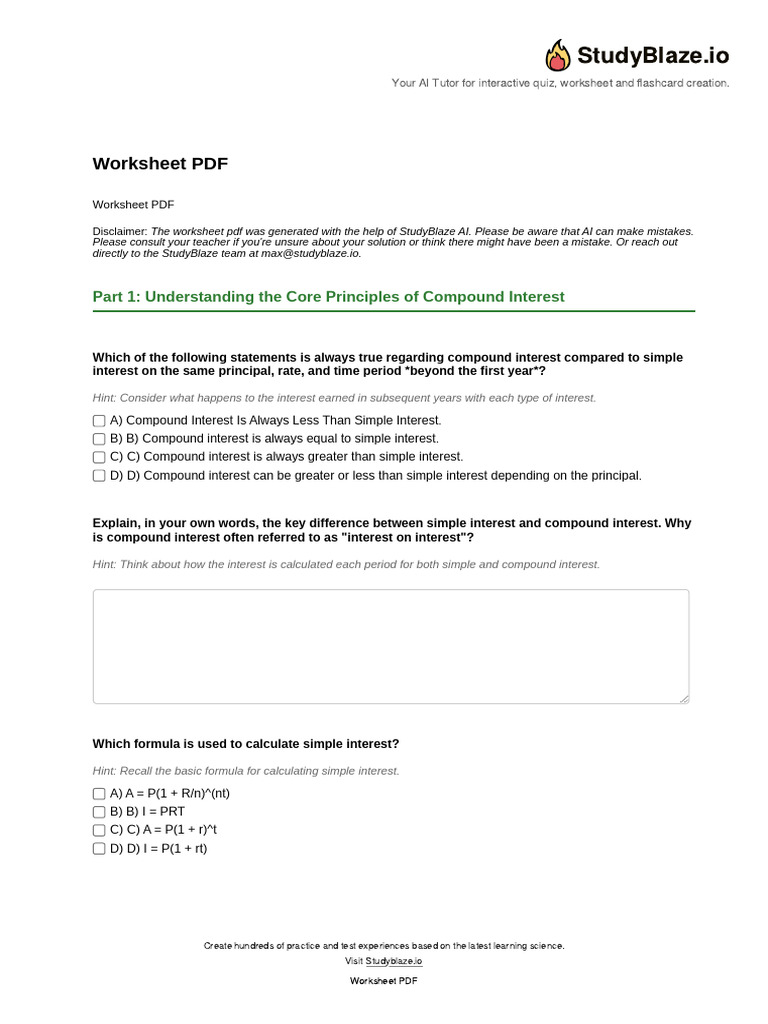 Compound Interest-Without Using Formula _ Class 9 ICSE Maths Selina ...