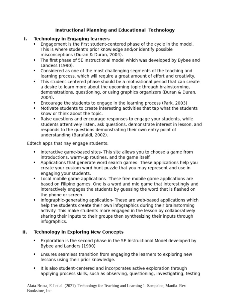 5E Instructional Plannin | PDF | Educational Technology | Learning