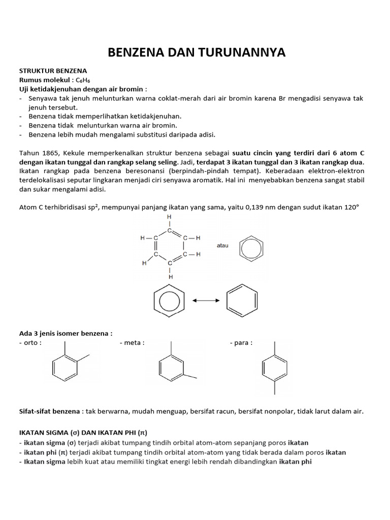 Benzena Dan Turunannya | PDF