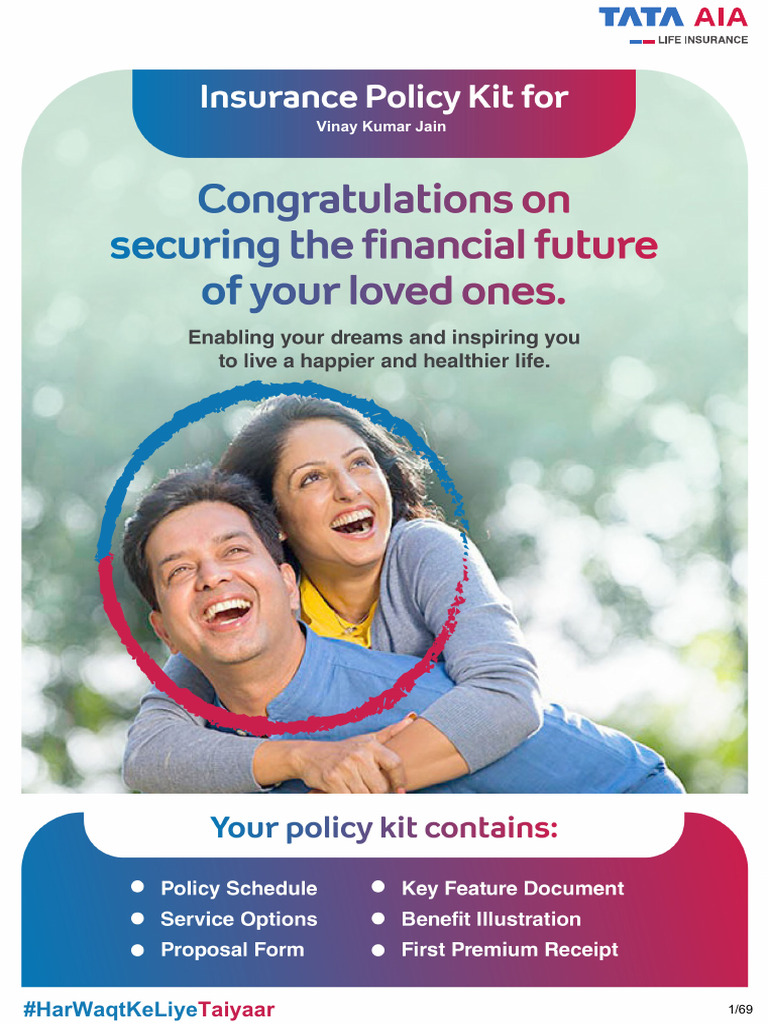 Tata AIA Life Insurance Policy Document | PDF | Life Insurance | Insurance