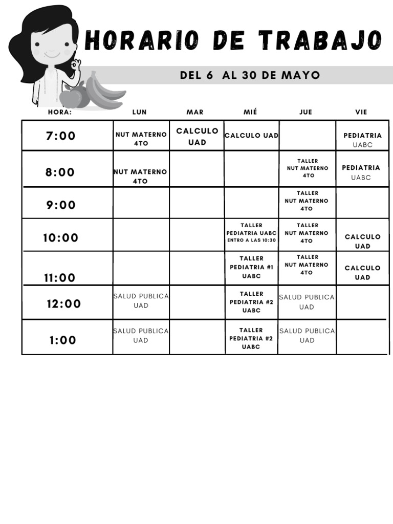 Horario de Talleres UABC y UAD | PDF