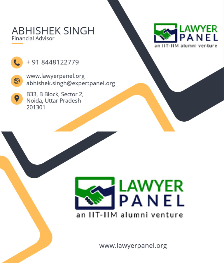 Financial Advisor Business Card Sample | PDF