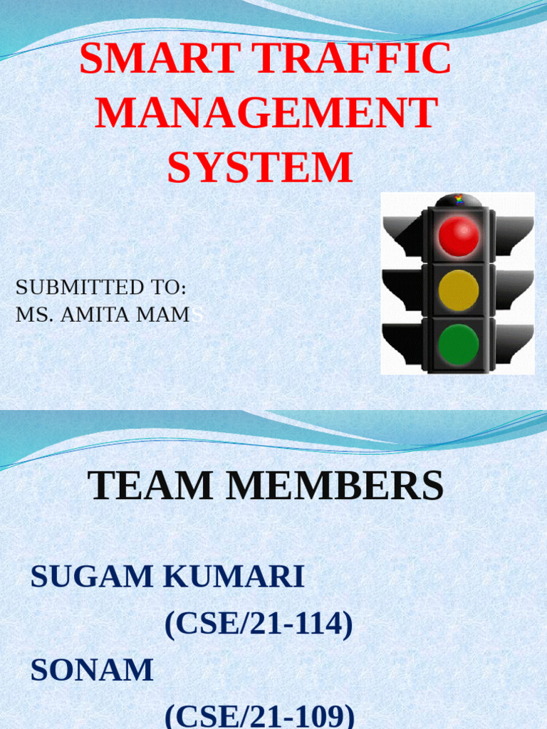 Traffic Management System | PDF | Computer Engineering | Imaging