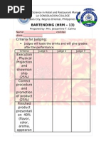 Judging Rubric Cooking Contest | PDF