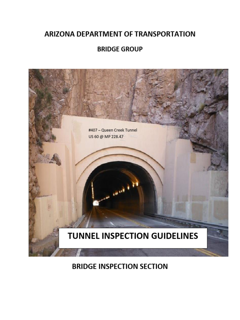Concrete Tunnel Inspection Guidelines | PDF | Concrete | Lumber