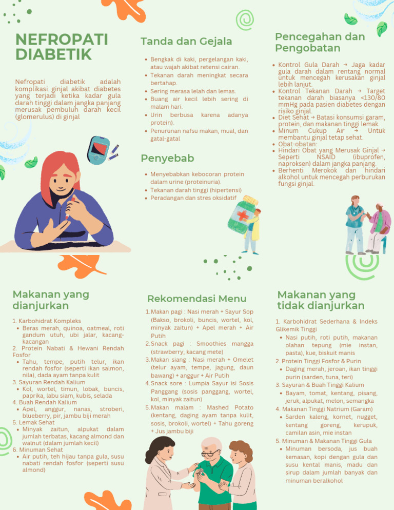 Leaflet Nefrofati Diabetik | PDF