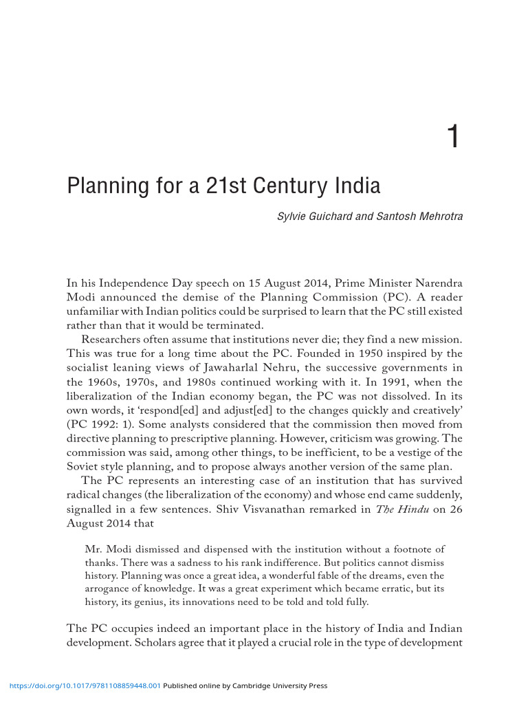 Legacy of India's Planning Commission | PDF | Bureaucracy | Economic Growth