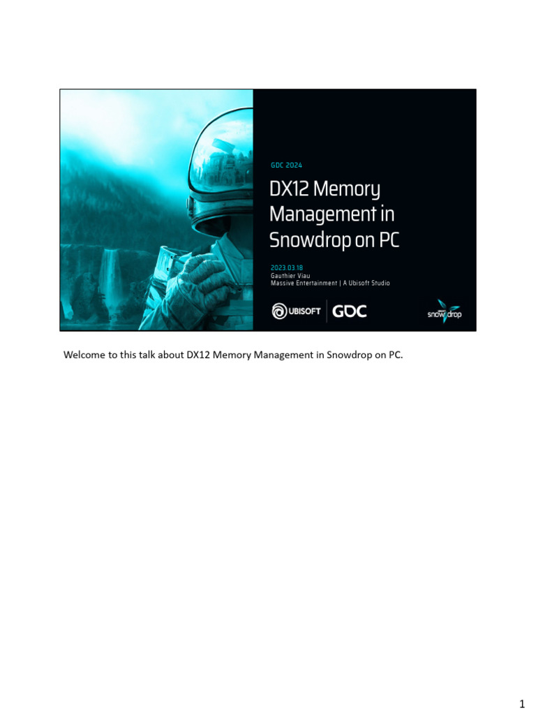 Viau Gauthier DX12+Memory+Management | PDF | Graphics Processing Unit ...