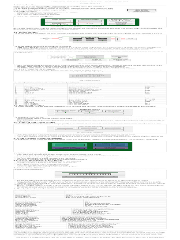 NEOS Motor Contoller Schematics | PDF | Power Supply | Microcontroller