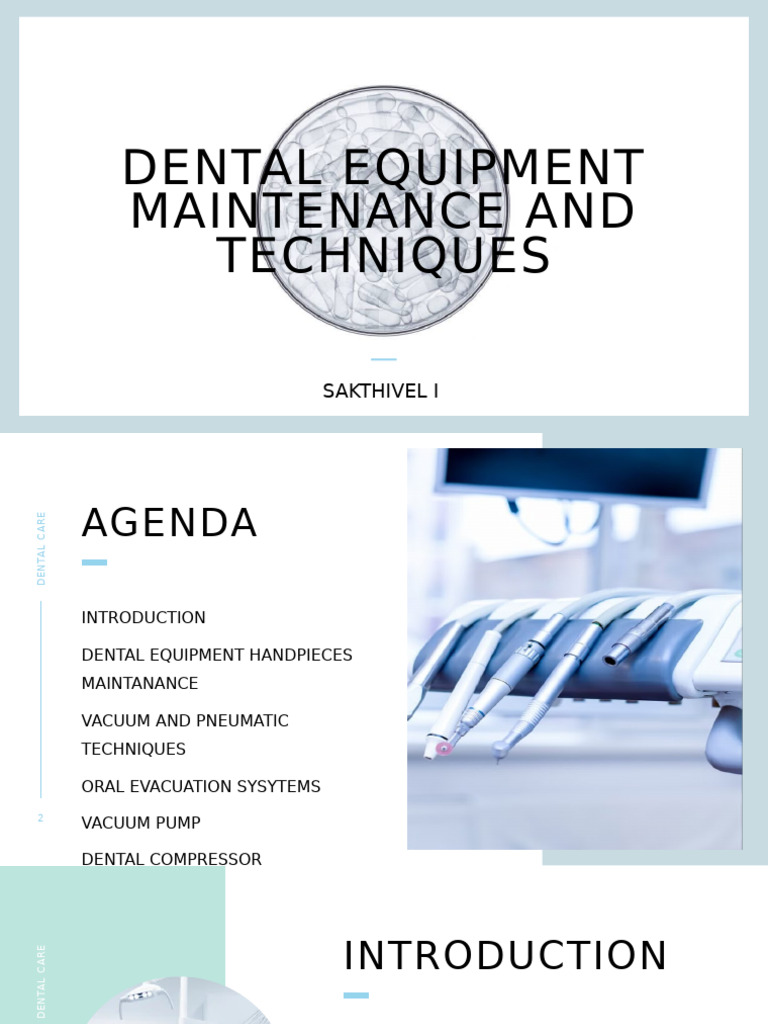 Dental Equipment Maintenance Guide | PDF