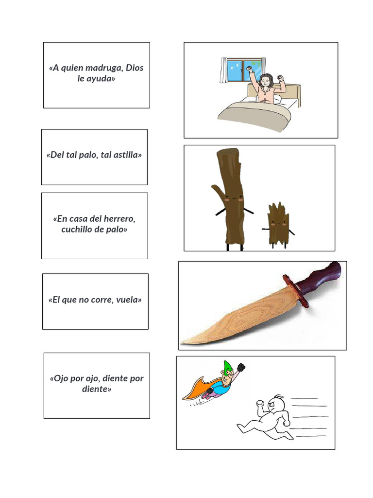 Refranes y sus significados | PDF