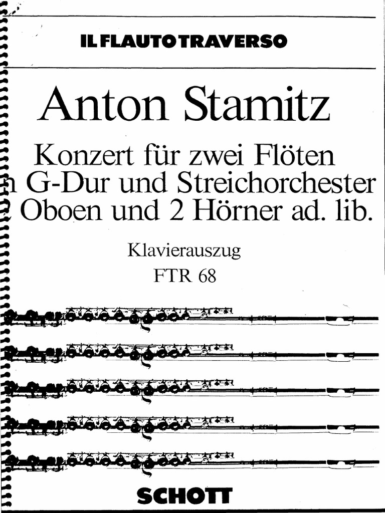 Anton Stamitz Concierto 2 FL Solm - Piano | PDF