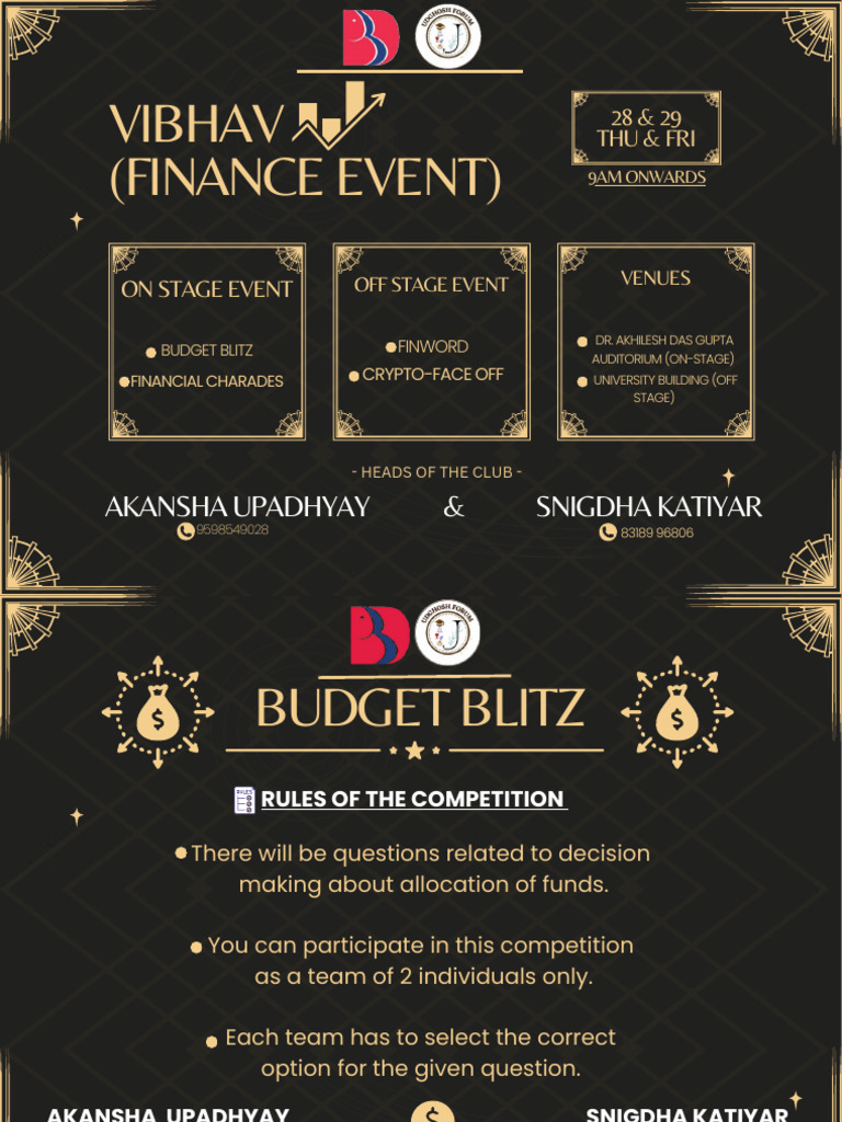 VIBHAV (Finance Event).pdf | PDF | Games Of Mental Skill