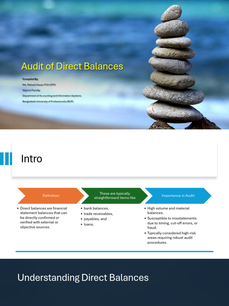 Direct Balances Audit Procedures Guide | PDF | Audit | Accounts Payable