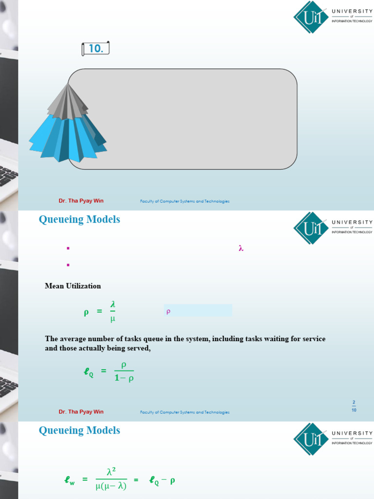 L10-3 Queueing Models | PDF | Central Processing Unit | Applied Mathematics